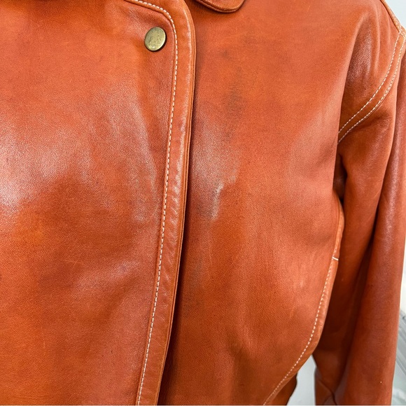 Kara George | Jackets & Coats | Kara George Vintage Leather Jacket Size ...